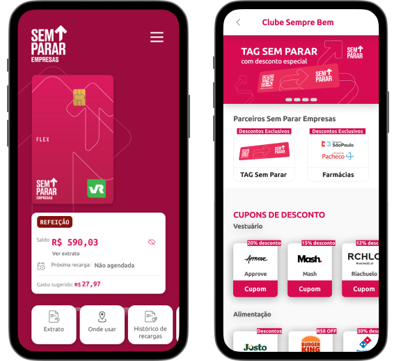 Sem Parar Empresas Flex | Cartão de Vale-Alimentação e Vale Refeição